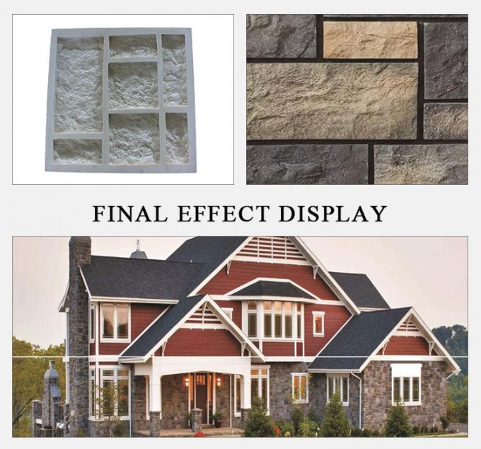 No Deforming T40mm Cast Stone Molds , Artificial Cultured Stone Molds