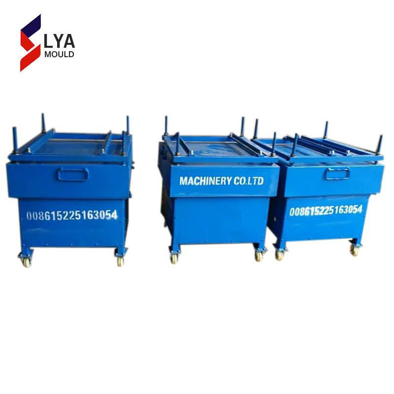 Vibrating table concrete paver mold releasing demoulding machine