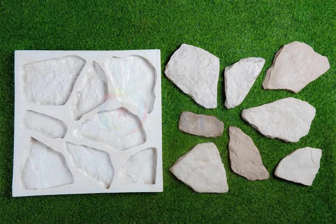 Garden Wall Cladding Artificial Stone Mold Silicone Injection